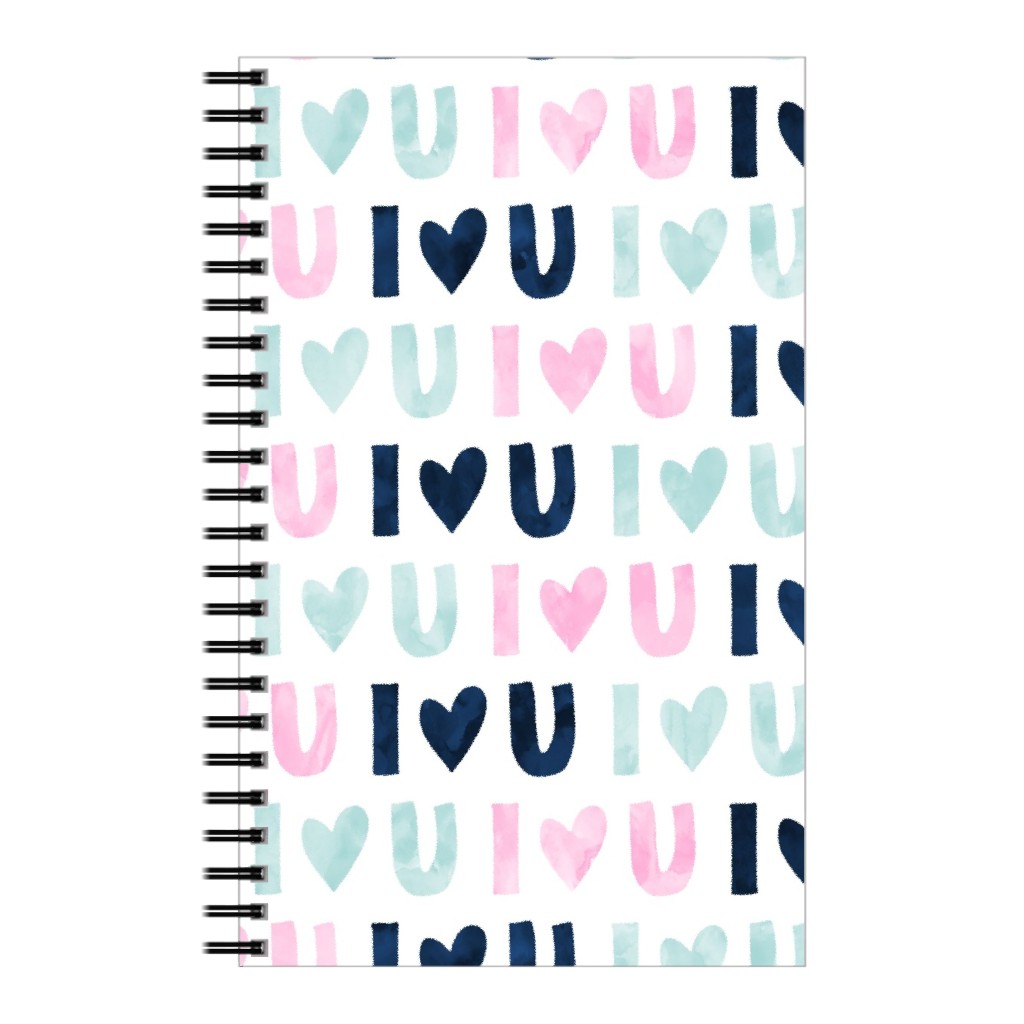 I Love You - Pink Navy Blue Notebook | Shutterfly