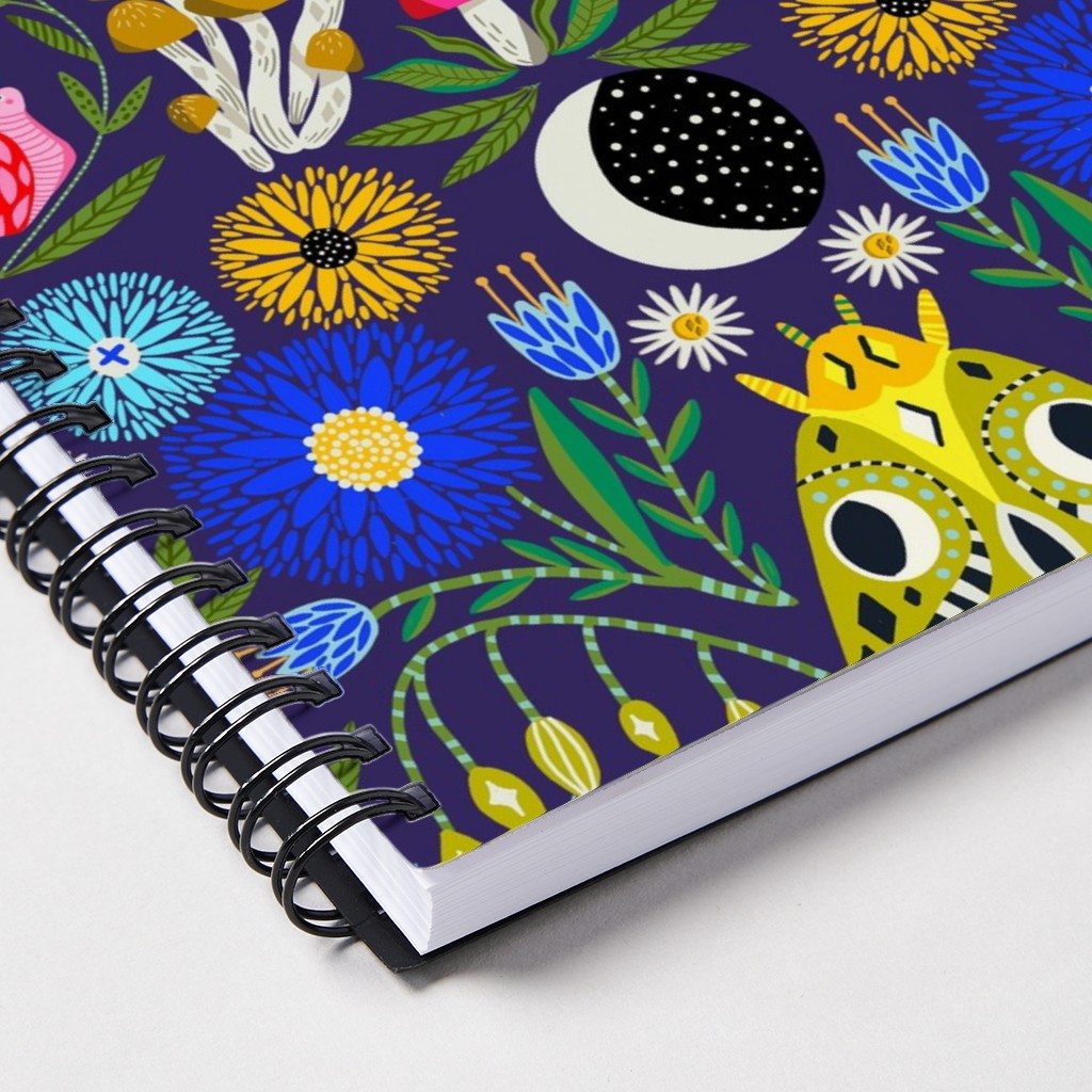 Moth Moon Mushroom - Multicolor Notebook | Shutterfly