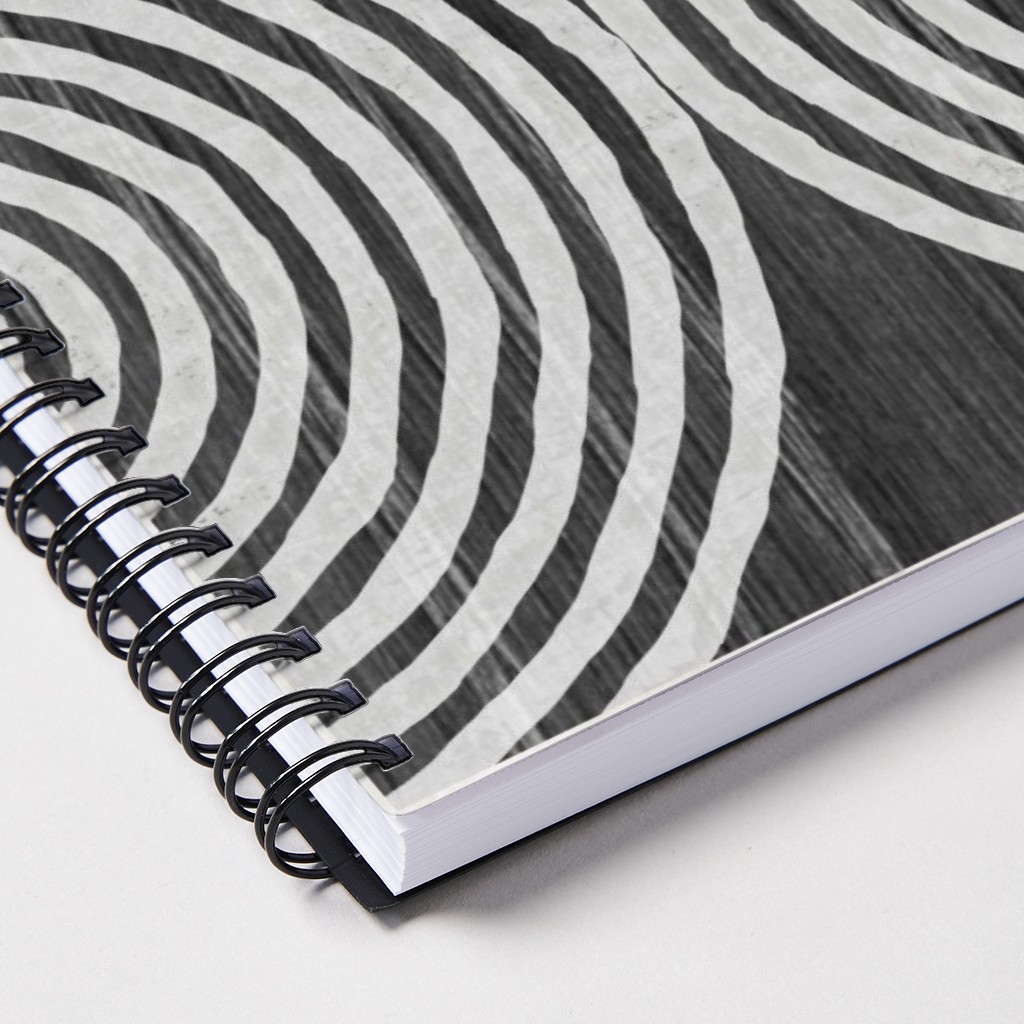 Boho Tribal Woodcut Geometric Shapes Notebook | Shutterfly