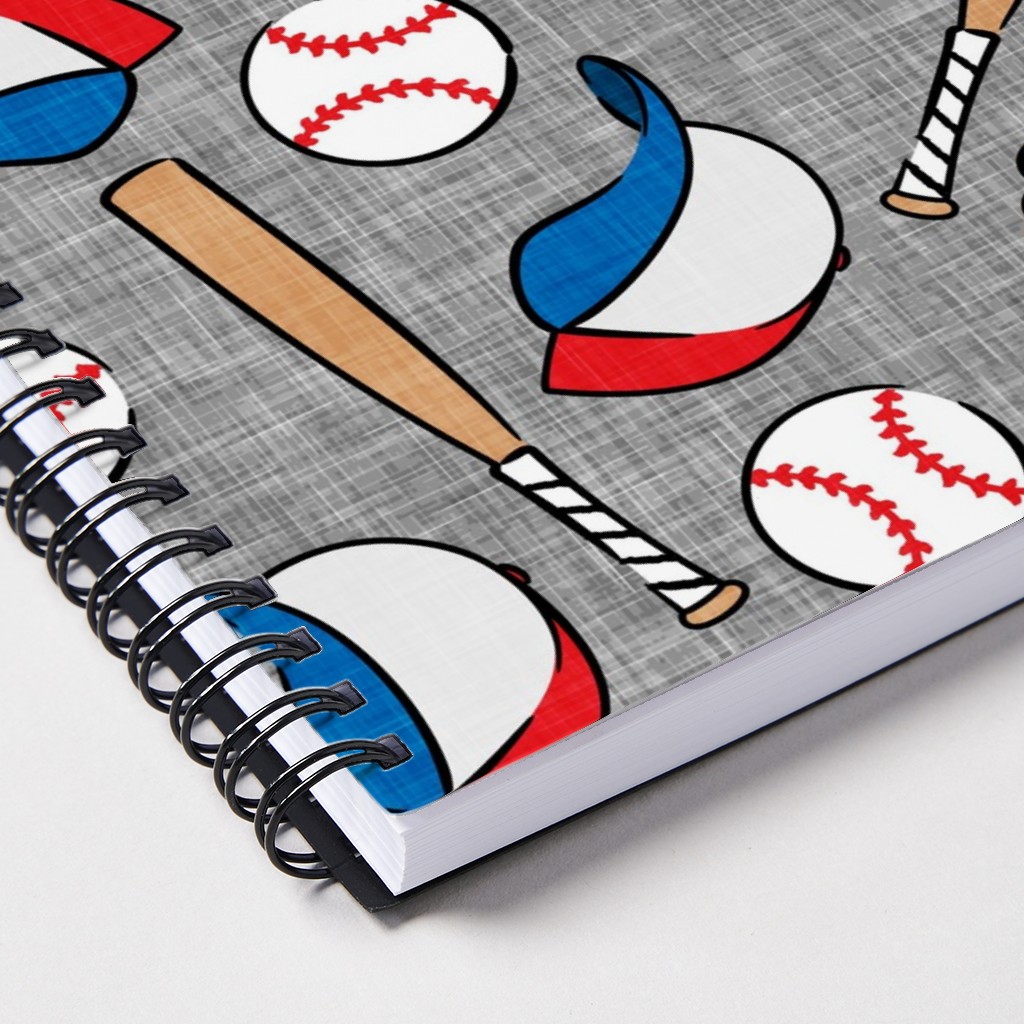 Baseball Bats Mits and Balls Notebook | Shutterfly