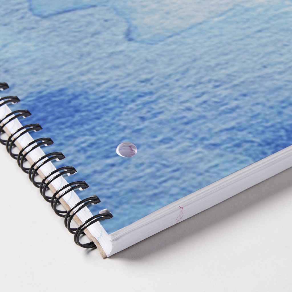 Watercolor Rorscharch - Blue Notebook | Shutterfly