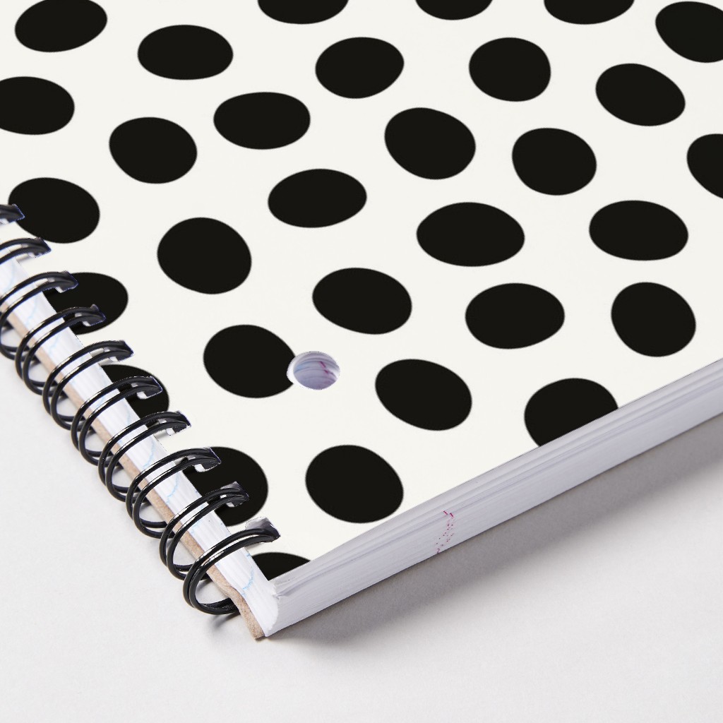 Dots - Black and White Notebook | Shutterfly