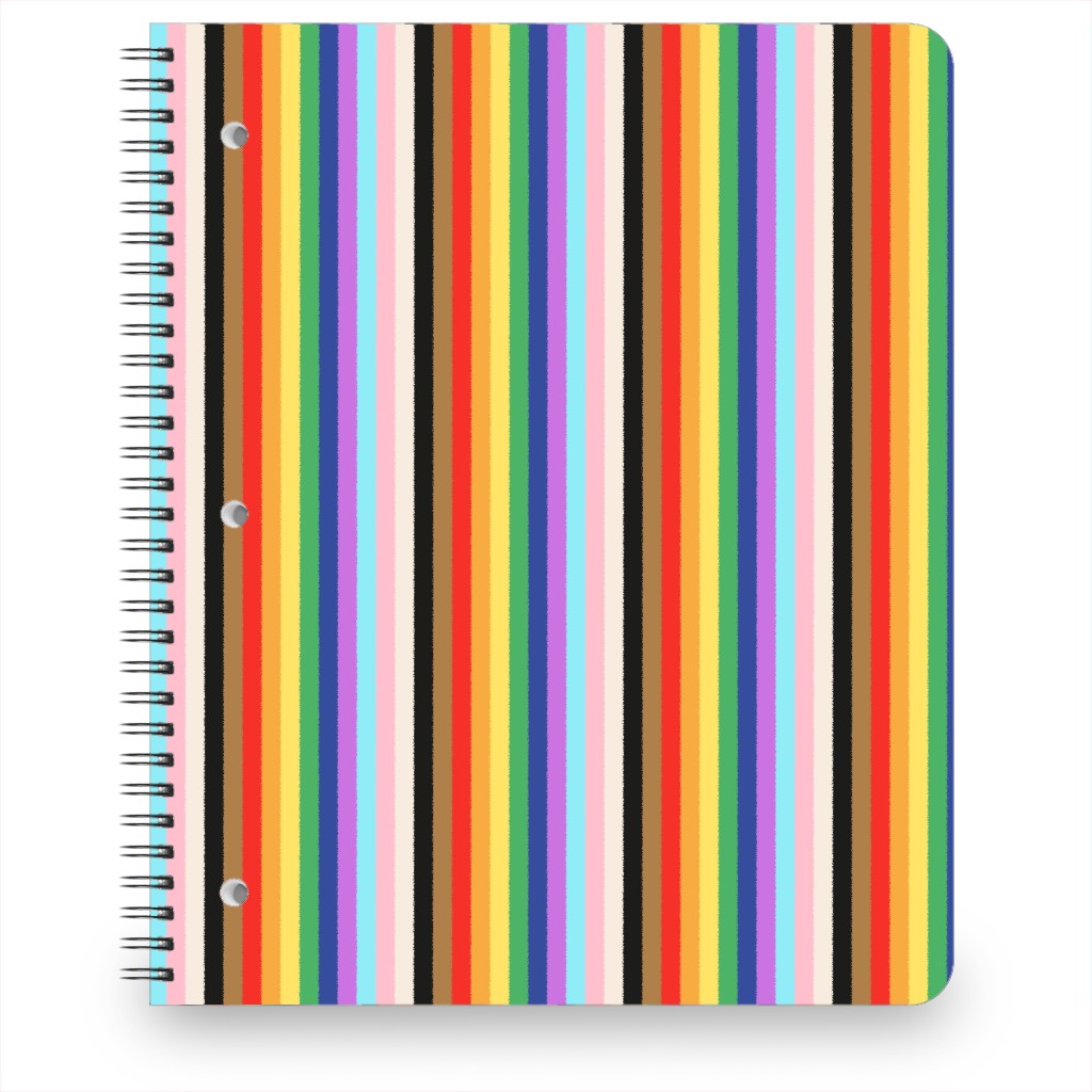 Lgbtq Stripes - Rainbow Pride Flag - Vertical Notebook | Shutterfly