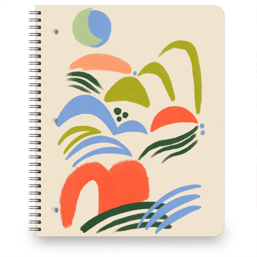 Moonscape - Multi on Beige Notebook | Shutterfly