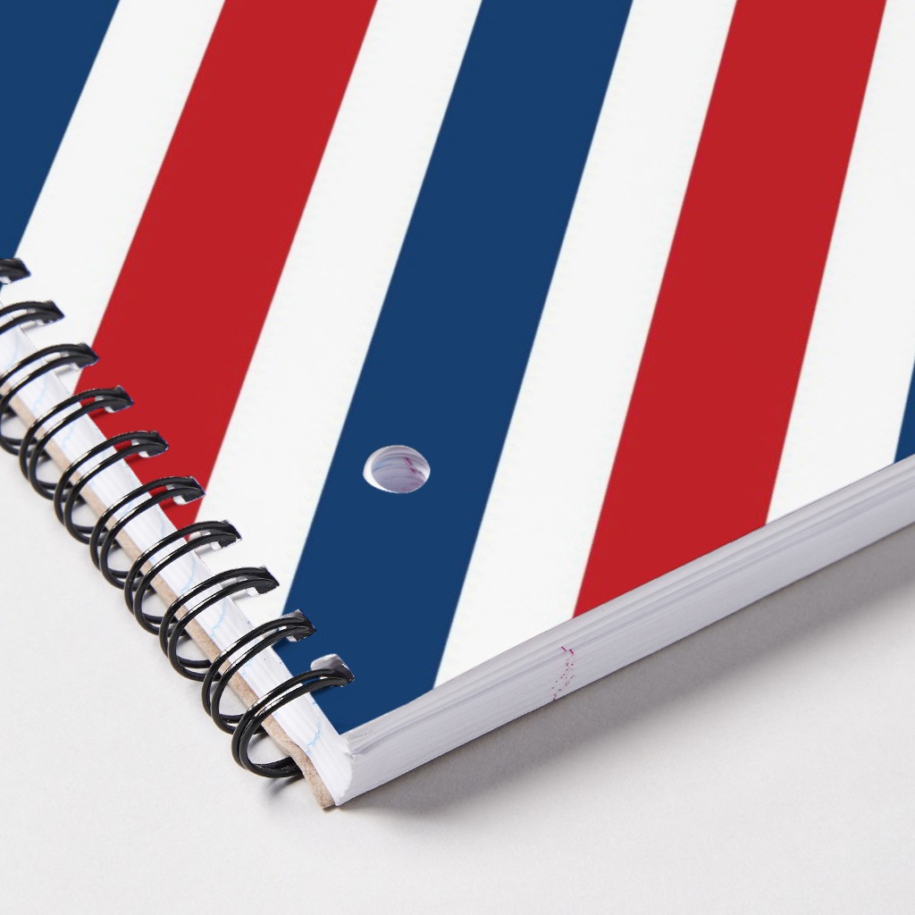 American Stripes Diagonal - Multi Notebook | Shutterfly