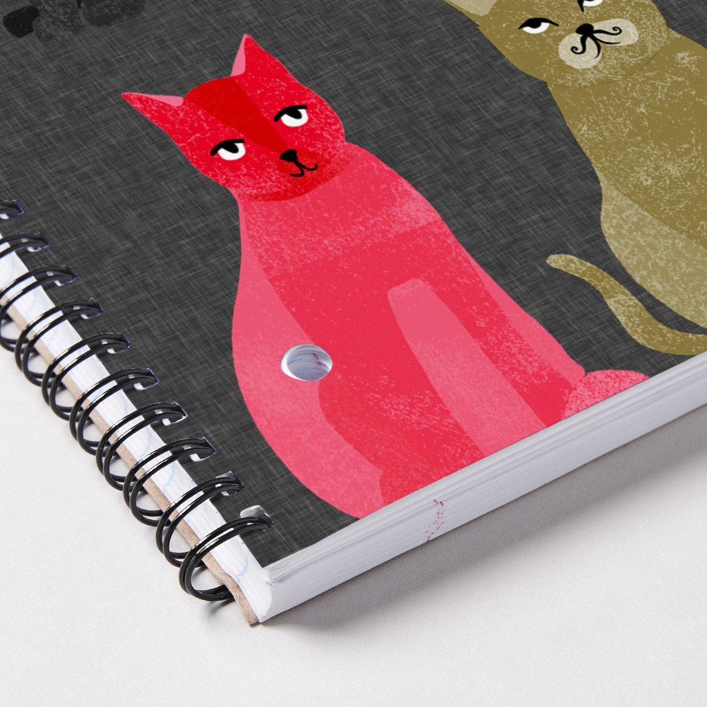 Cats & Kittens on Gray Notebook | Shutterfly