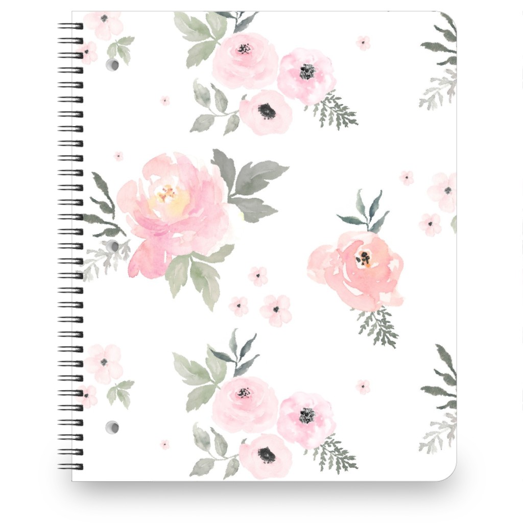 Sweet Blush Roses - Pink Notebook | Shutterfly