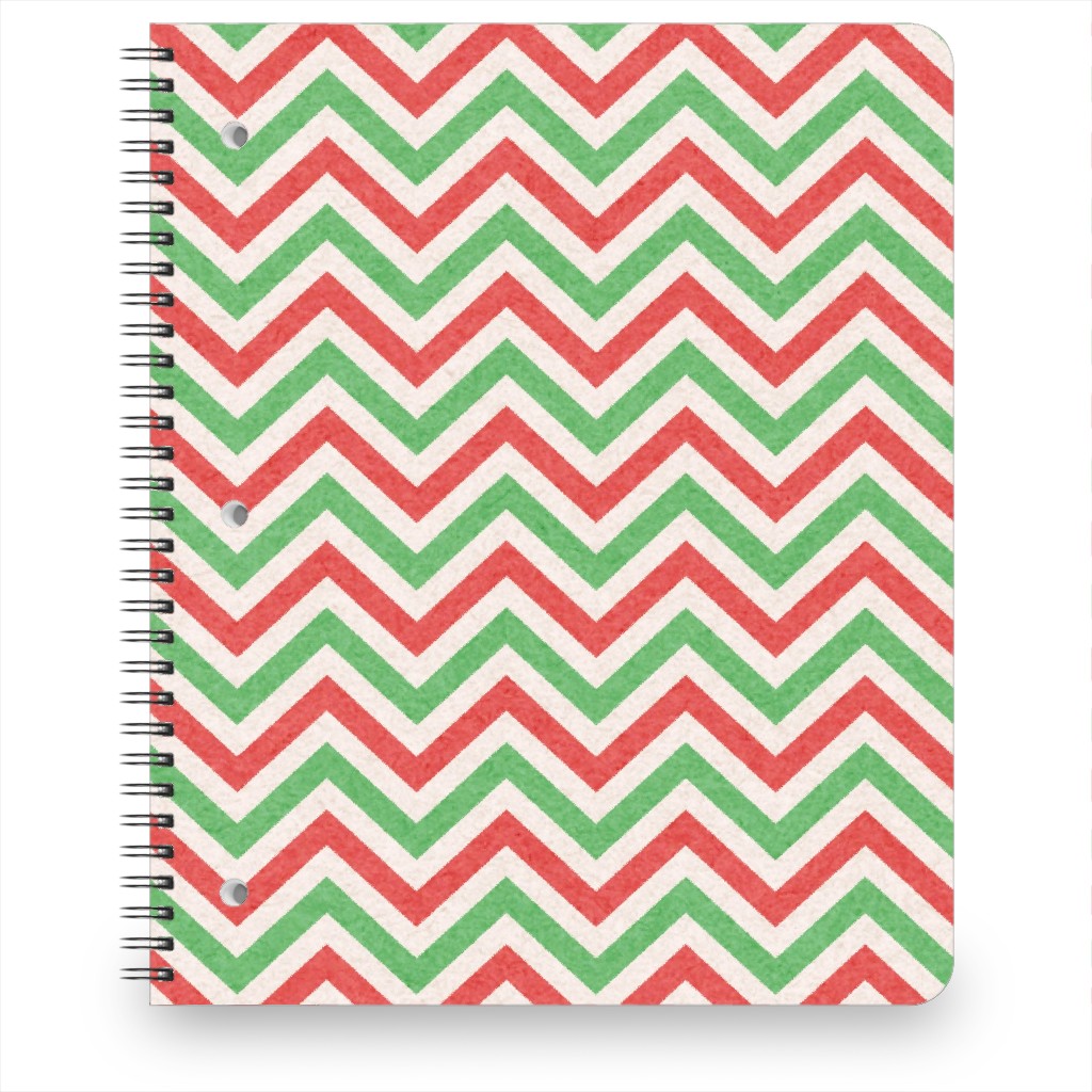 Mottled Holiday Zigzags Notebook | Shutterfly