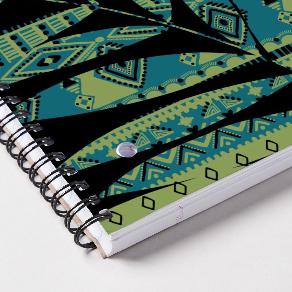Patterned Palm - Dark Notebook | Shutterfly