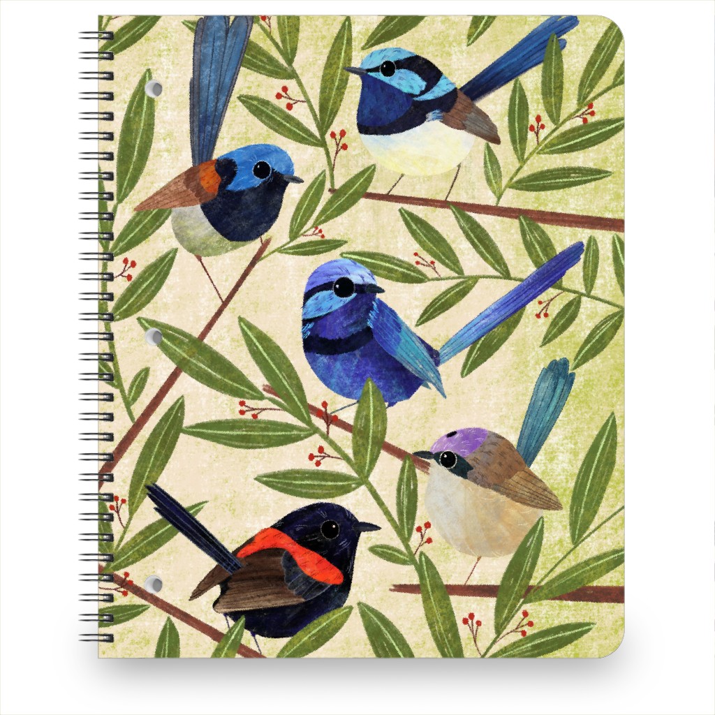 Fairy Wrens, Hand Painted Birds - Multi Notebook | Shutterfly