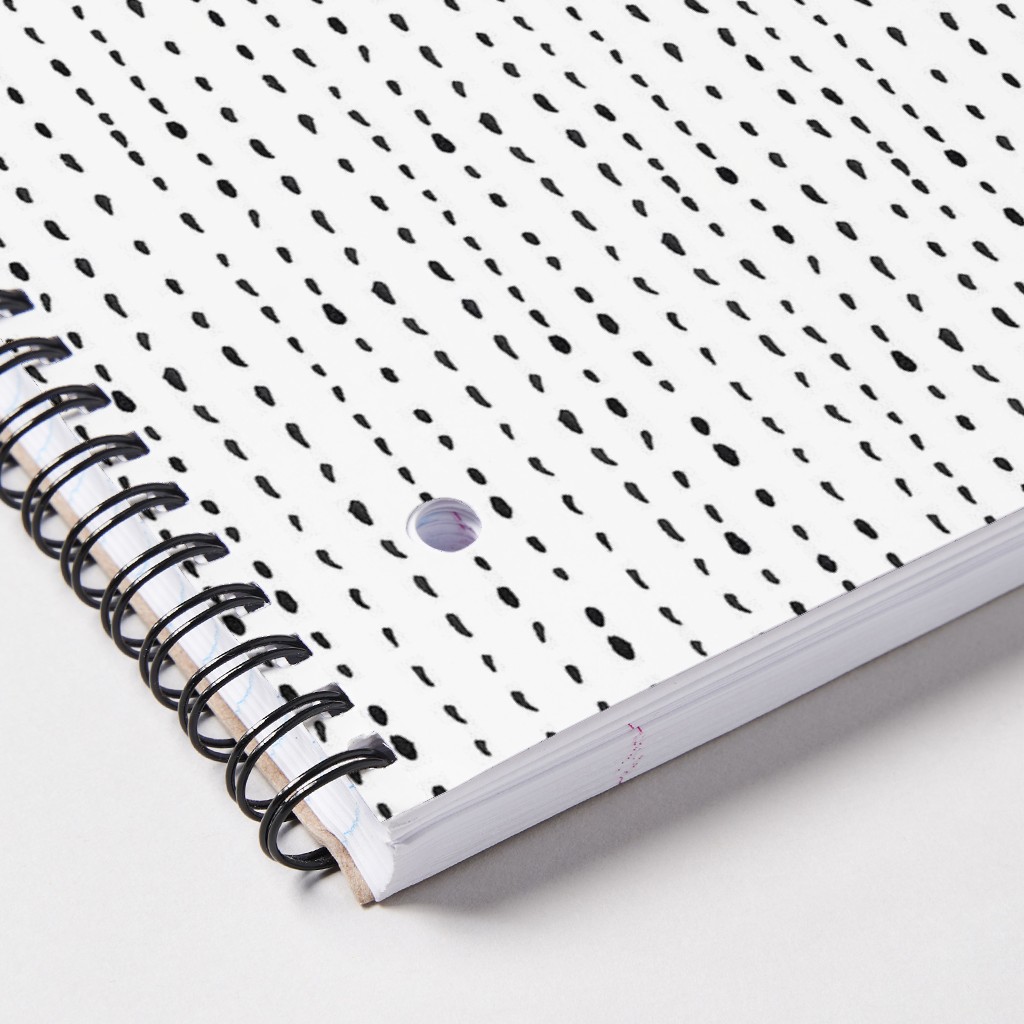 Woodland - Little Dots of Stripes - Black and White Notebook | Shutterfly