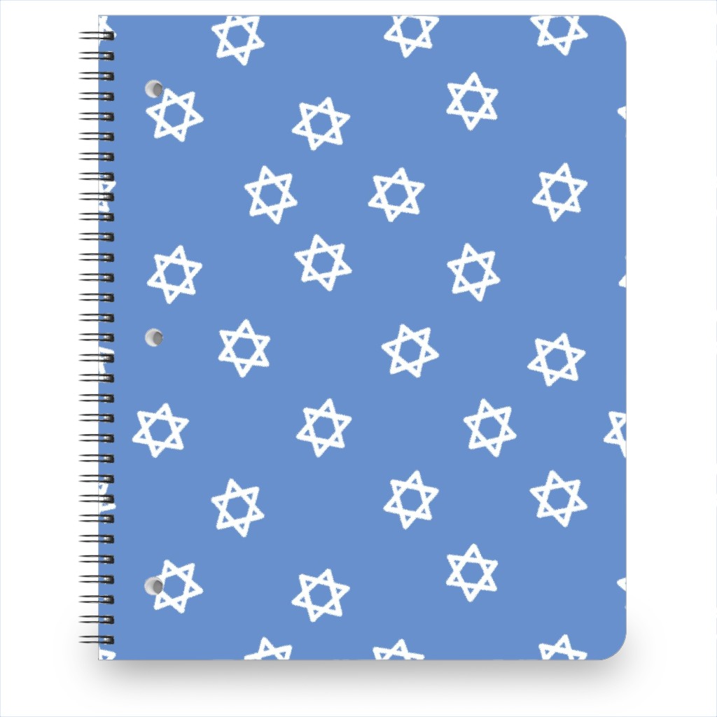 Star of David - White & Blue Notebook | Shutterfly