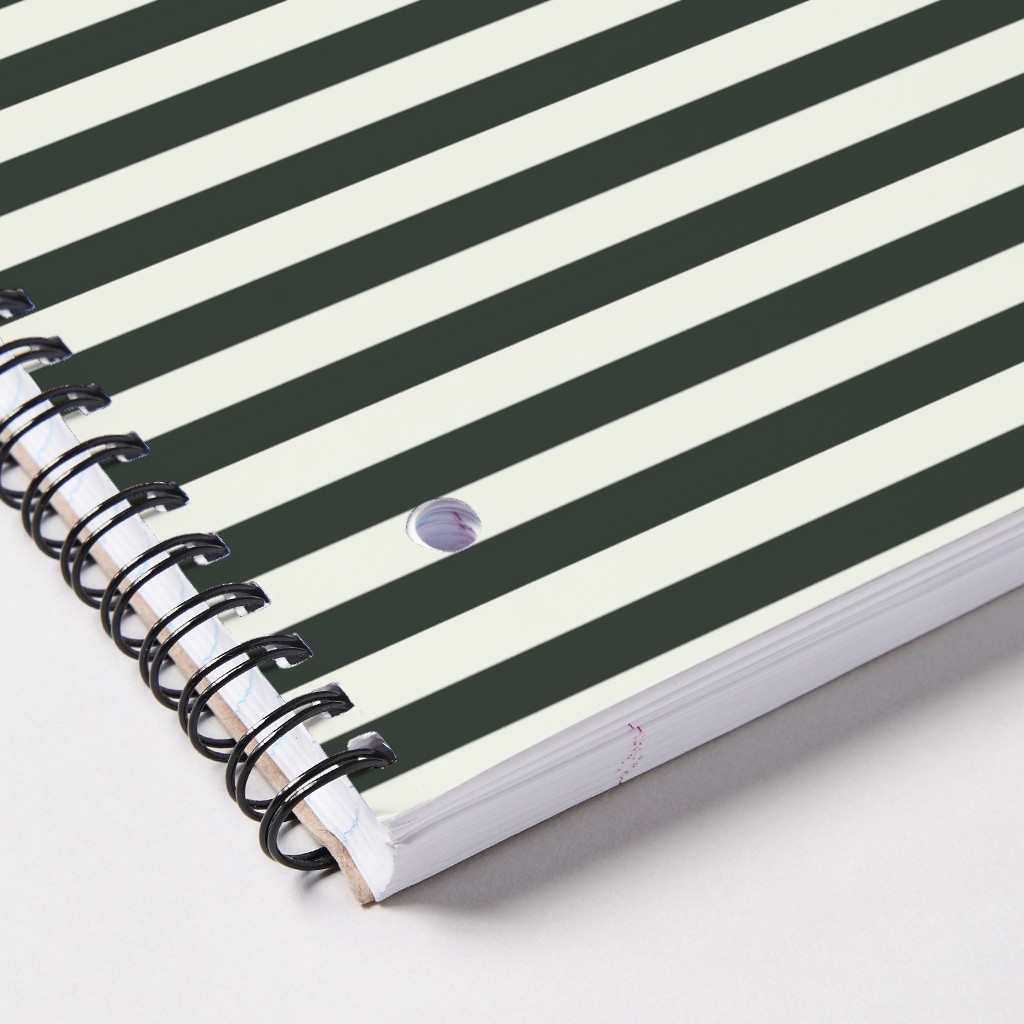 Stripe - Black and Cream Notebook | Shutterfly