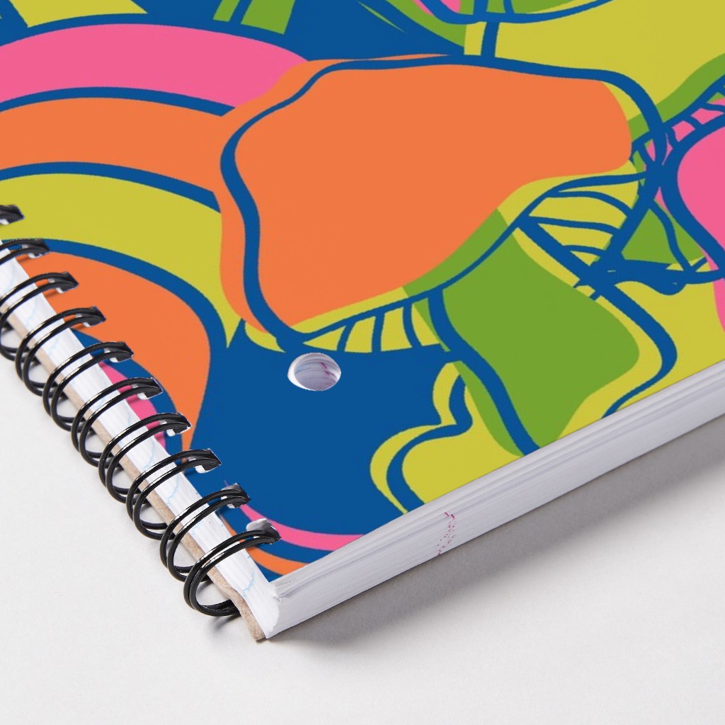 Psychedelic Daydream - Neon and Blue Notebook | Shutterfly