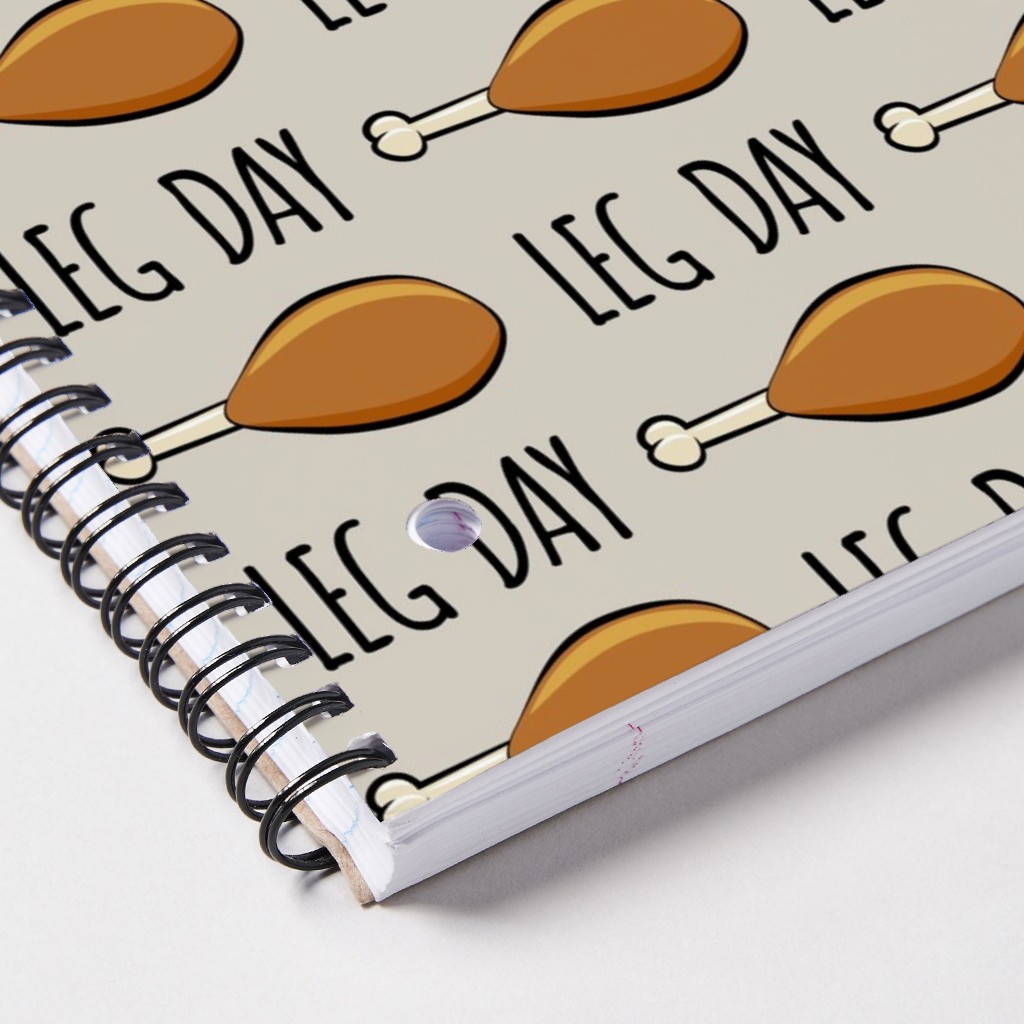 Turkey Legs - Leg Day - Beige Notebook | Shutterfly