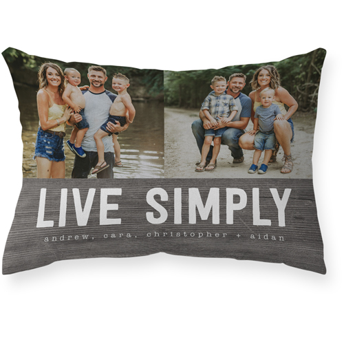 Live Simply Outdoor Pillow by Shutterfly | Shutterfly