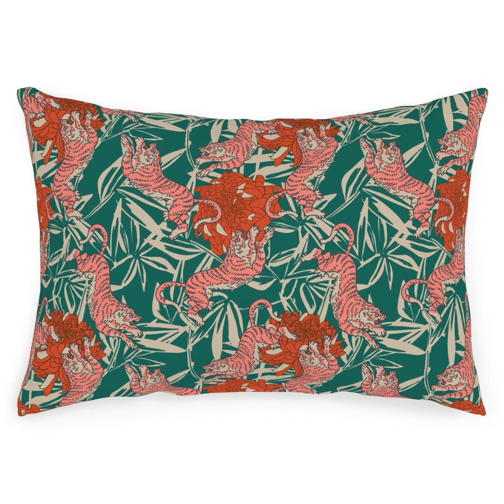 Bengal Kuma Tiger - Multi Outdoor Pillow | Shutterfly