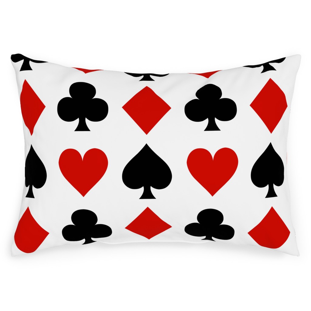 Card Suits Outdoor Pillow | Shutterfly