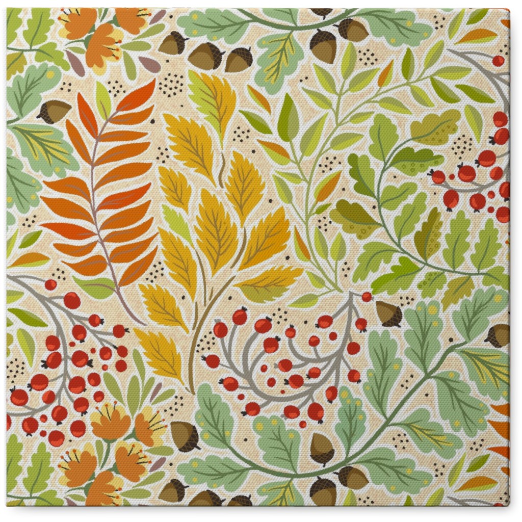 Fall Botanical Leaves - Multi Photo Tile | Shutterfly