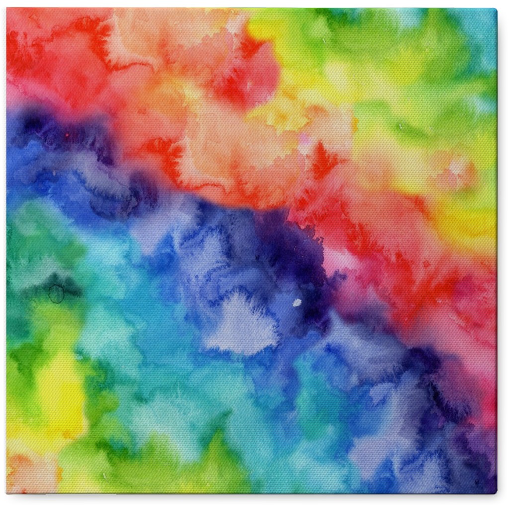 Rainbow Watercolor Wash Photo Tile | Shutterfly
