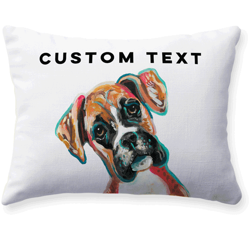 Boxer Custom Text Pillow | Custom Pillows | Home Decor | Shutterfly