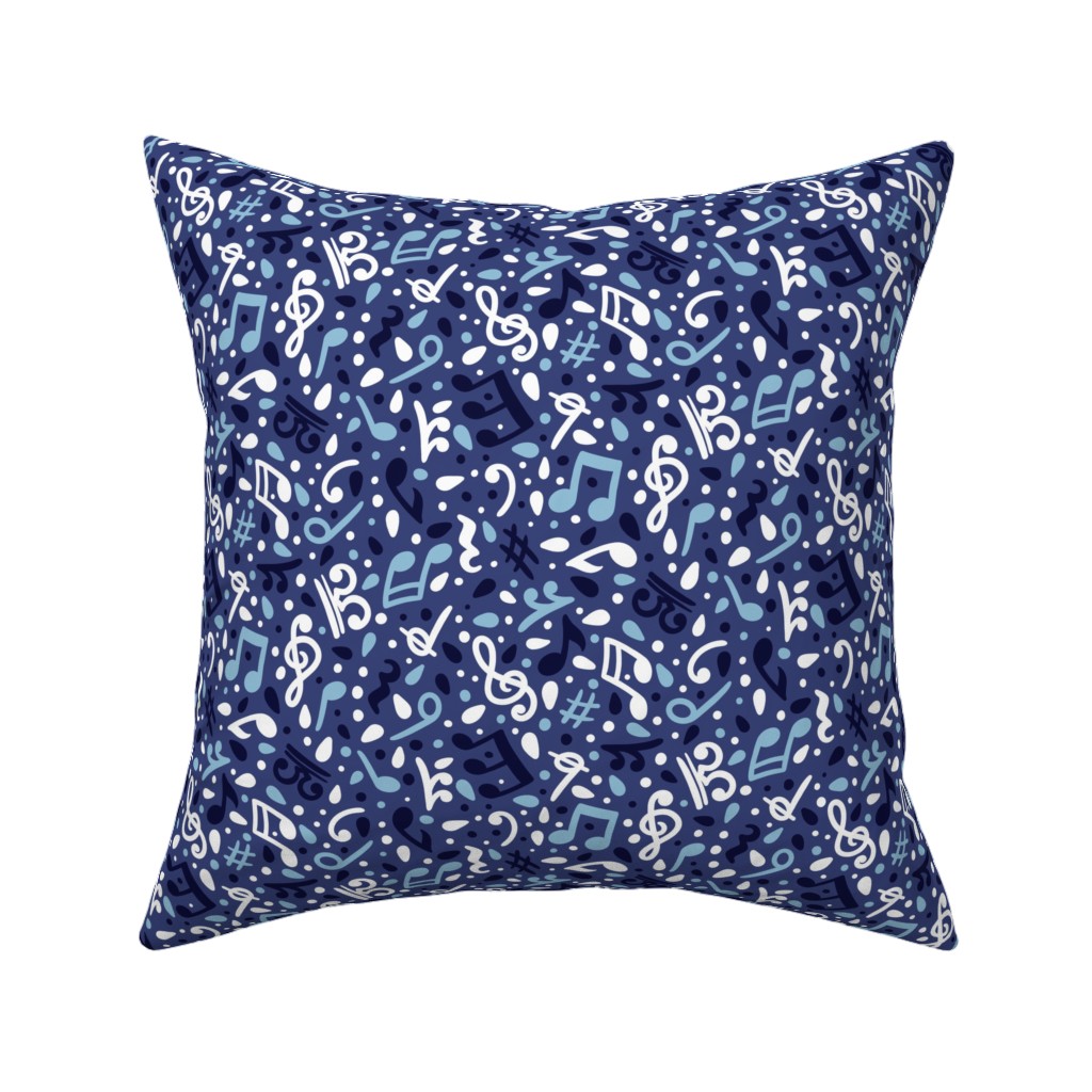 Music Notes and the Blues Pillow | Shutterfly