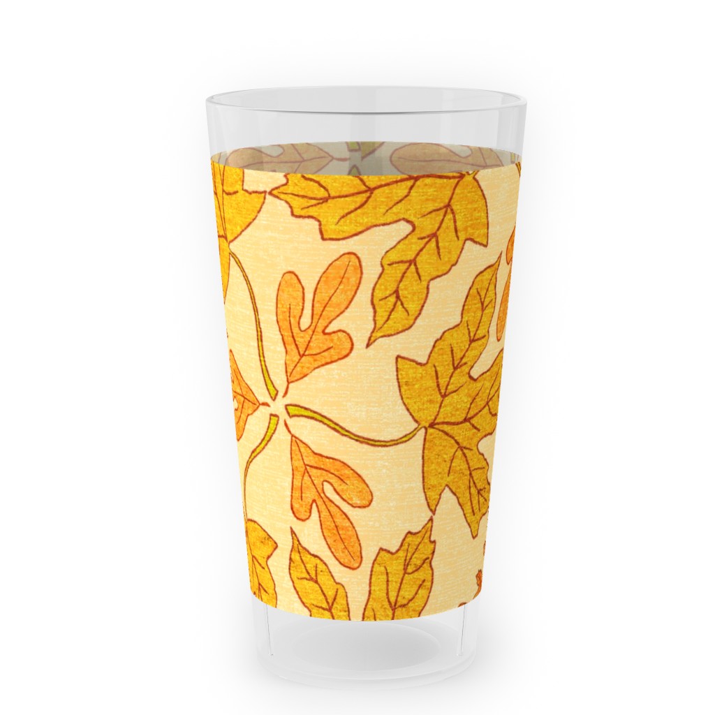 Autumn Leaf Kaleidoscope Outdoor Pint Glass | Shutterfly