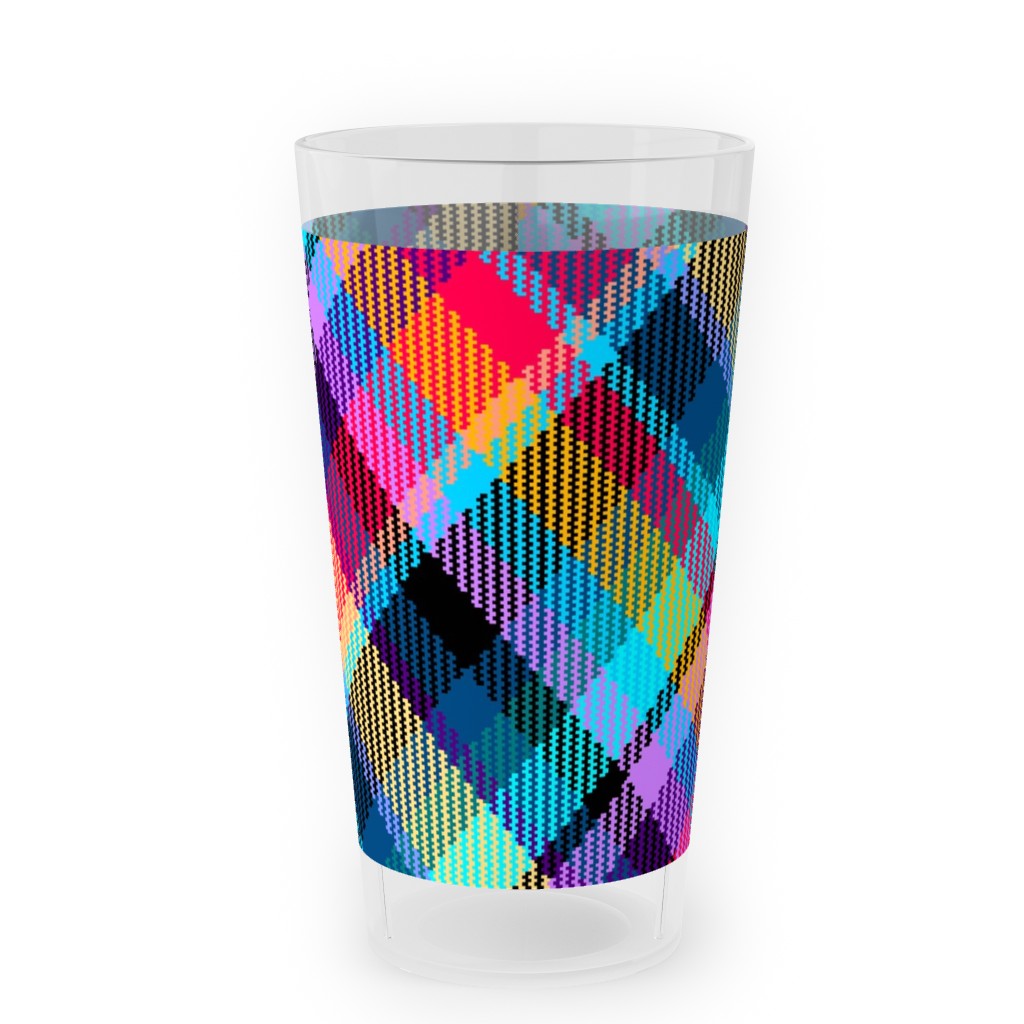 Madras Plaid - Tropical Night Outdoor Pint Glass | Shutterfly