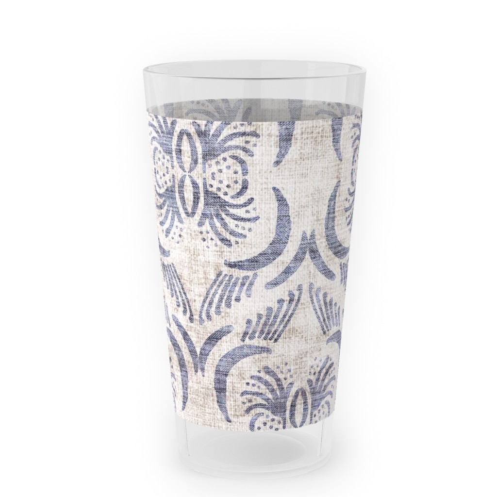 French Linen Geo Floral Outdoor Pint Glass | Shutterfly