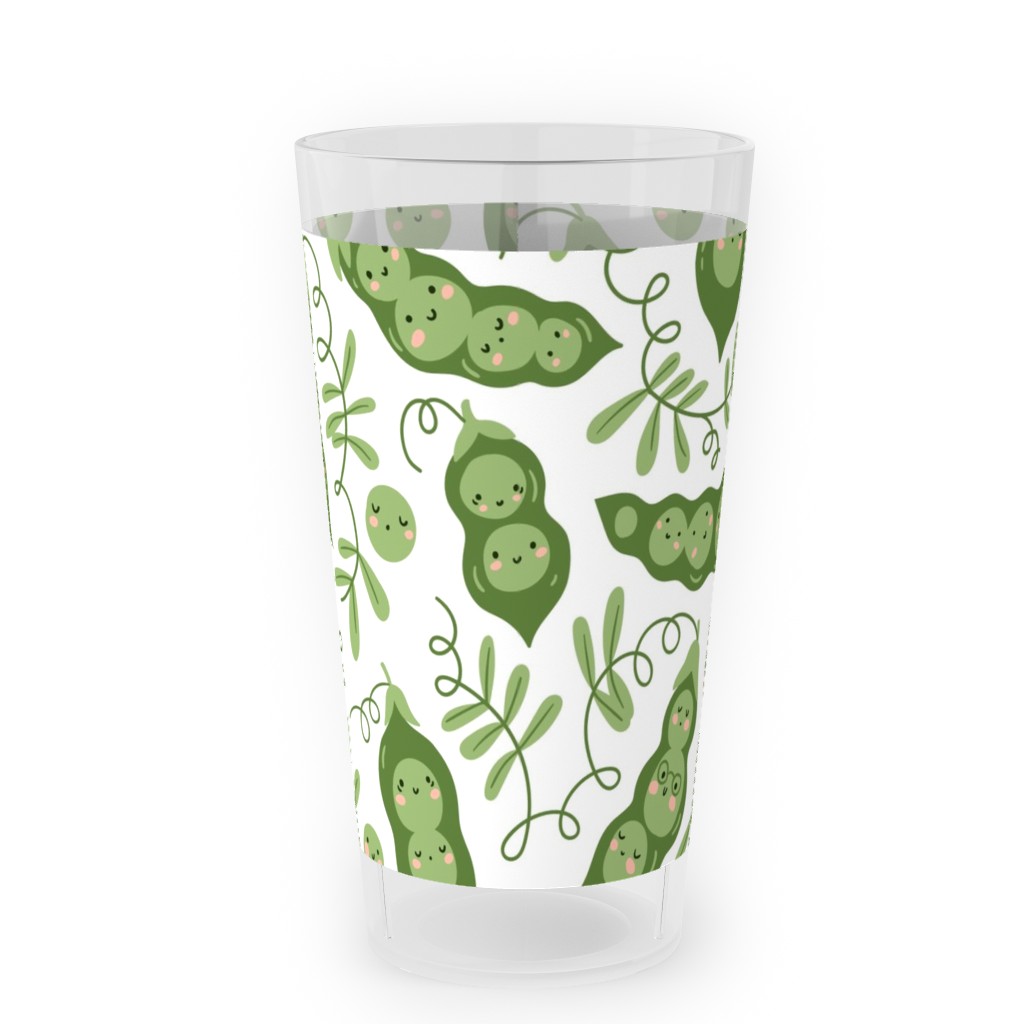 Cute Peas - Green Outdoor Pint Glass | Shutterfly