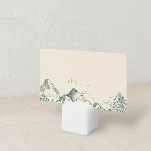 Alpine Affection Wedding Place Card by Yours Truly | Shutterfly