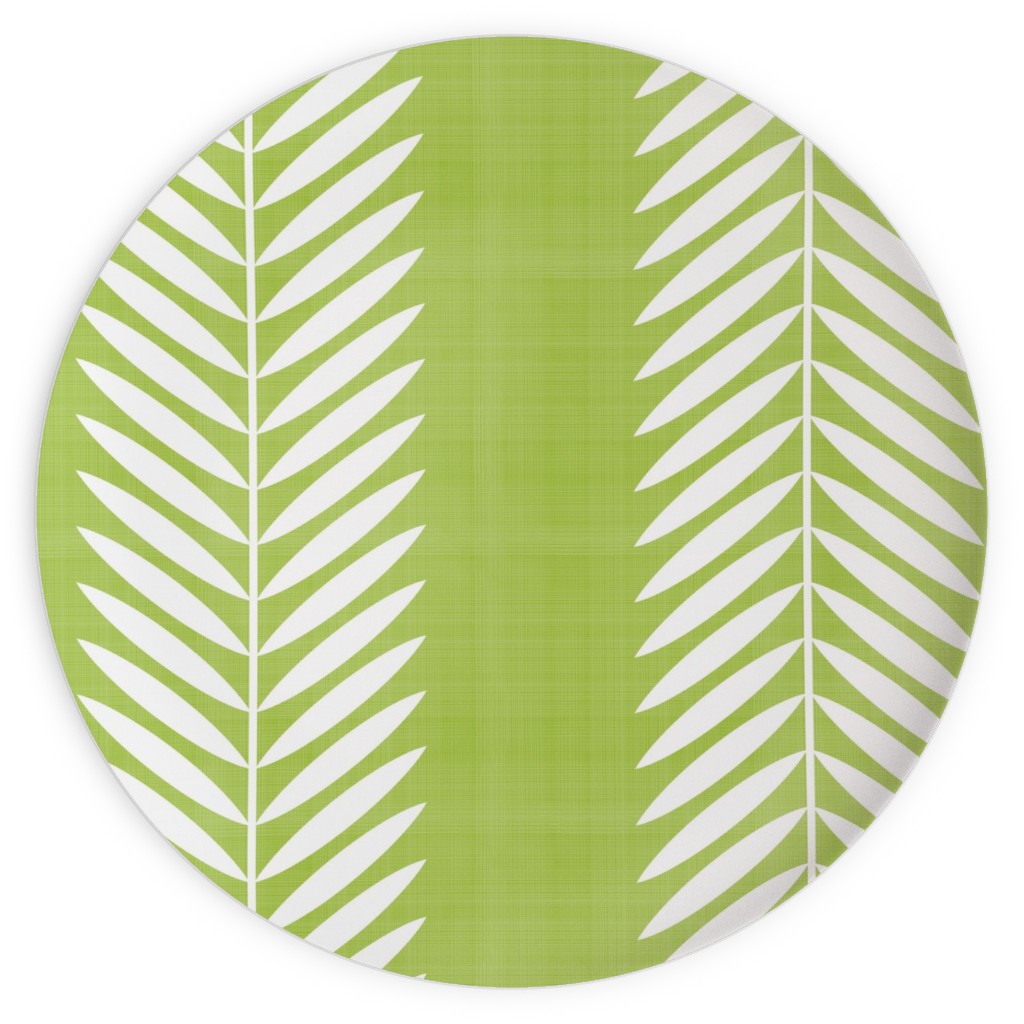 Laurel Leaf Stripe Plates | Shutterfly