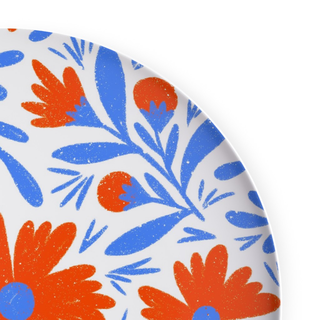 Floral Drop - Red and Blue Plates | Shutterfly