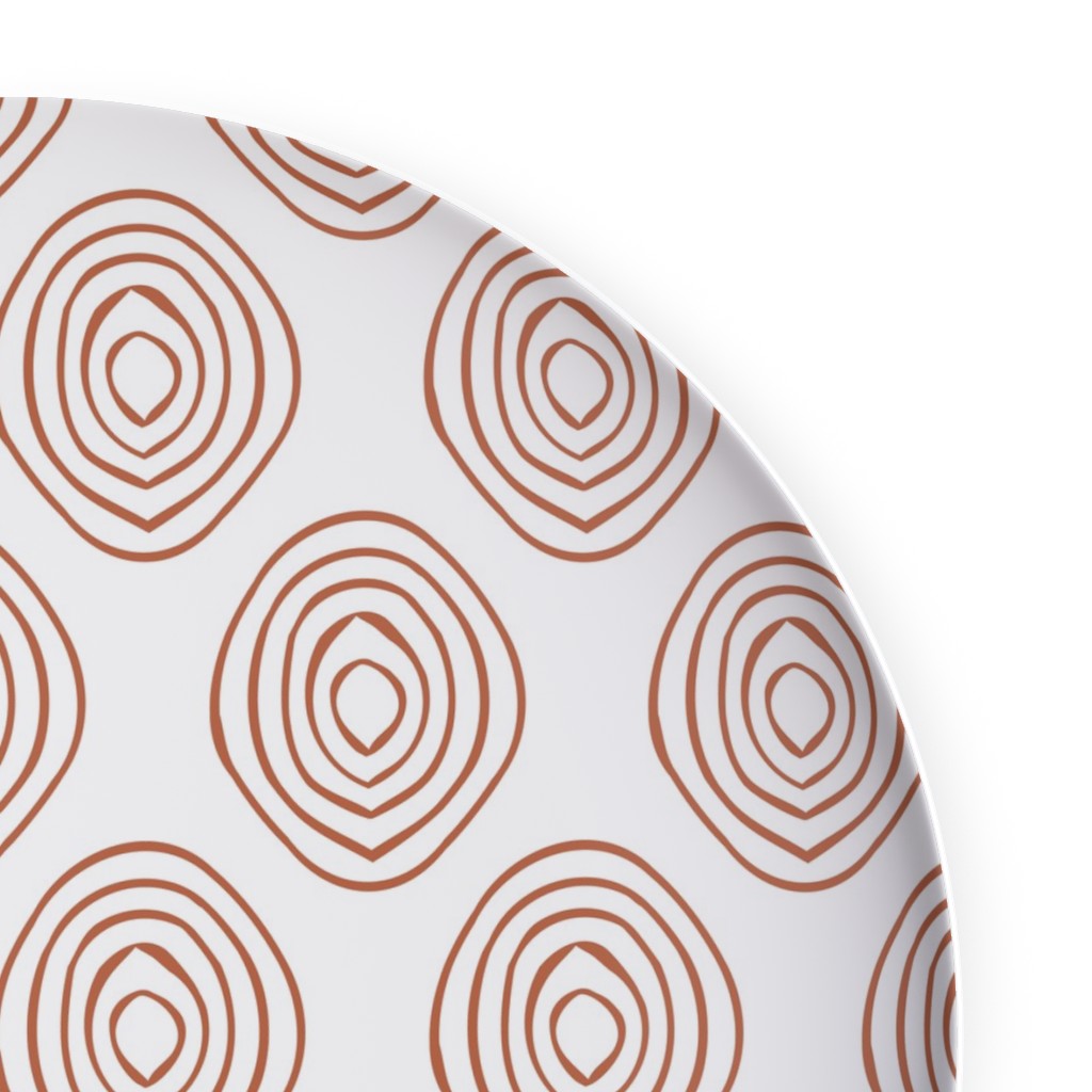 Abstract Circle - Terracotta Plates | Shutterfly
