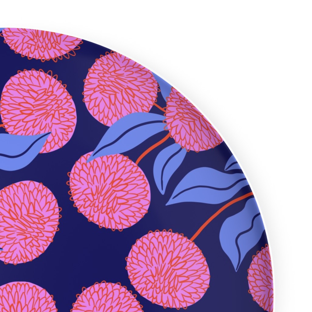 Marigold Pinwheels on Navy Plates | Shutterfly