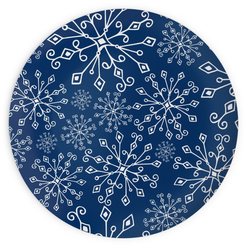 Frost Snowflakes Plates | Shutterfly