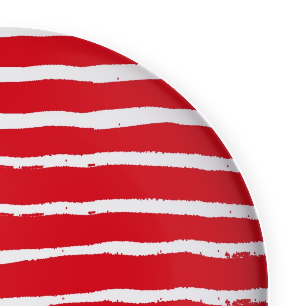 Painted Stripes - Red Plates | Shutterfly