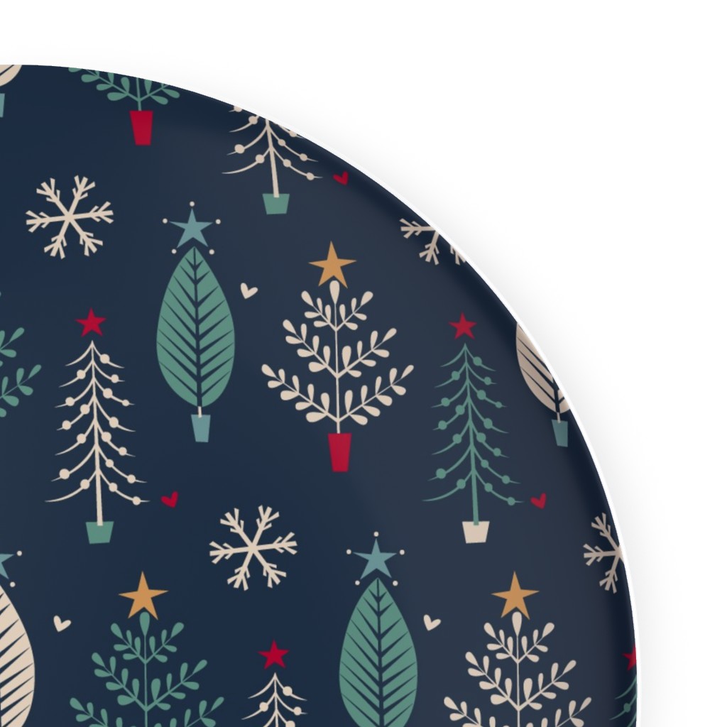 Nordic Christmas Trees - Blue Plates | Shutterfly