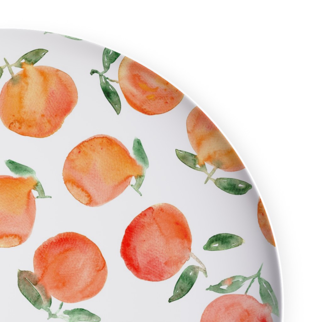 Watercolor Oranges - Orange Plates | Shutterfly