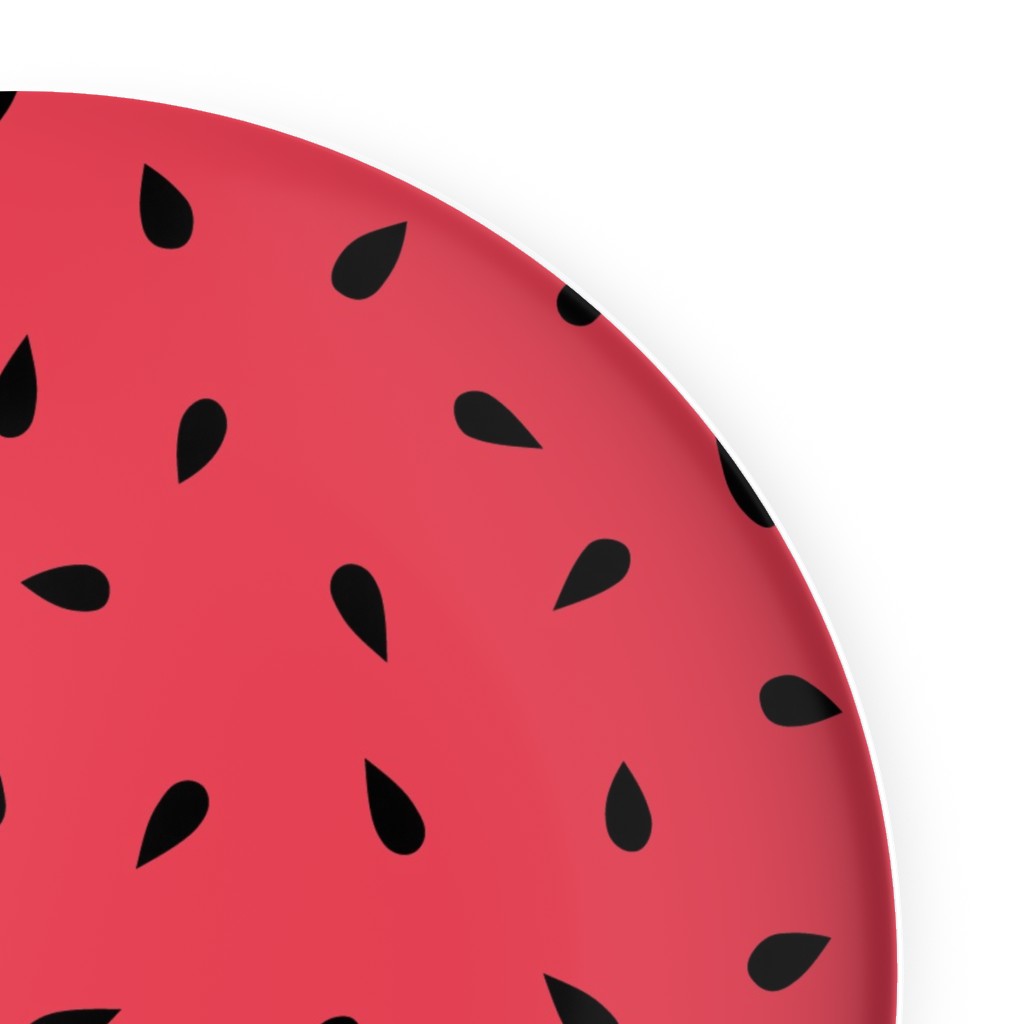 Watermelon Fruit Seeds Plates | Shutterfly
