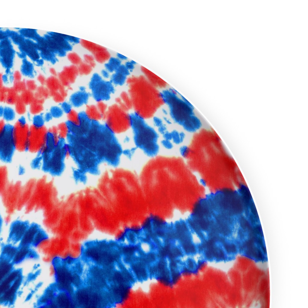Tie Dye - Blue, Red and White Plates | Shutterfly