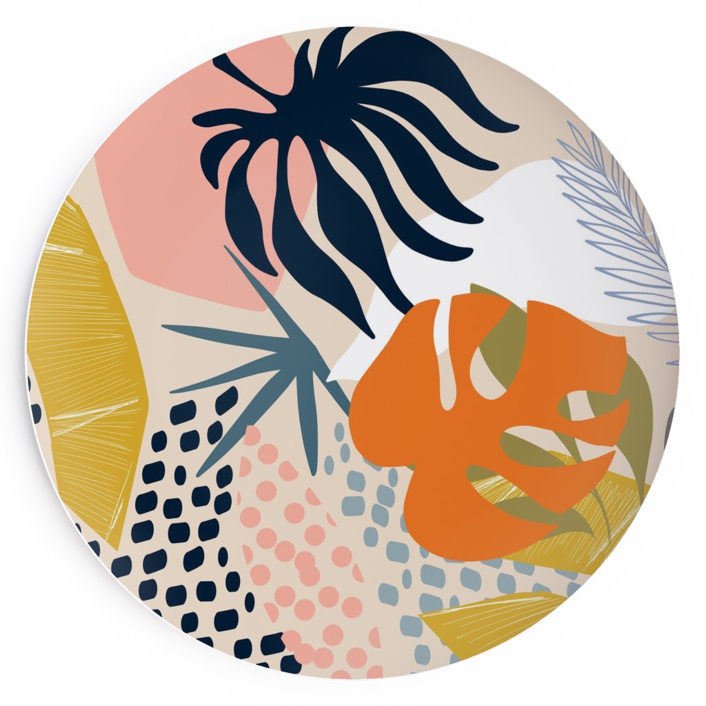 Tropical Foliage - Natural Retro - Multi Salad Plate | Shutterfly