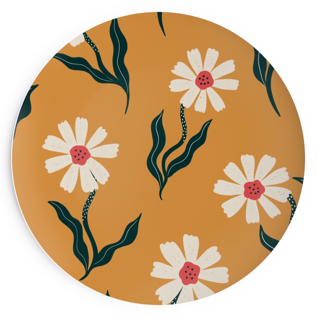 Flower Power - Orange Salad Plate | Shutterfly