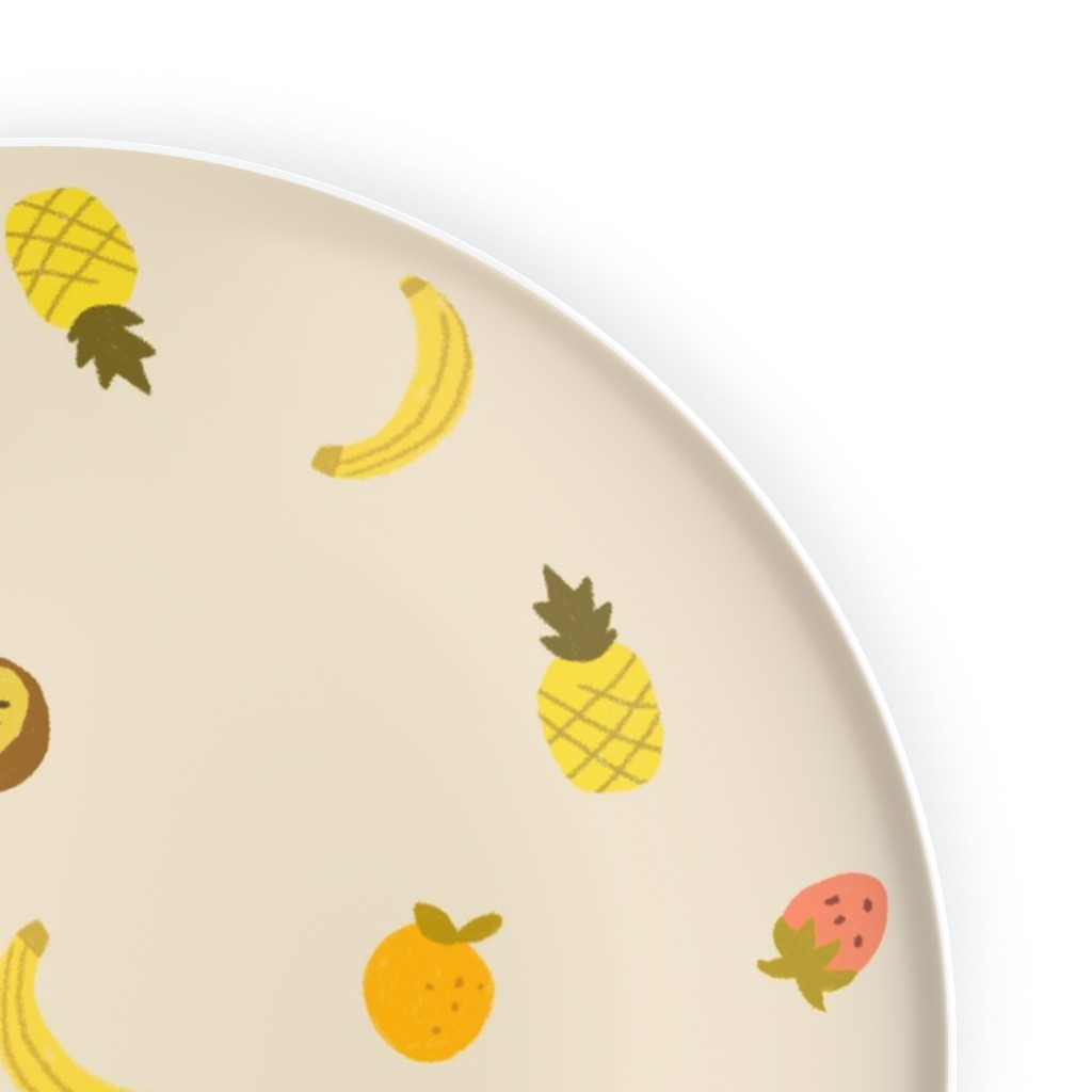 Tropical Fruit - Yellow Salad Plate | Shutterfly