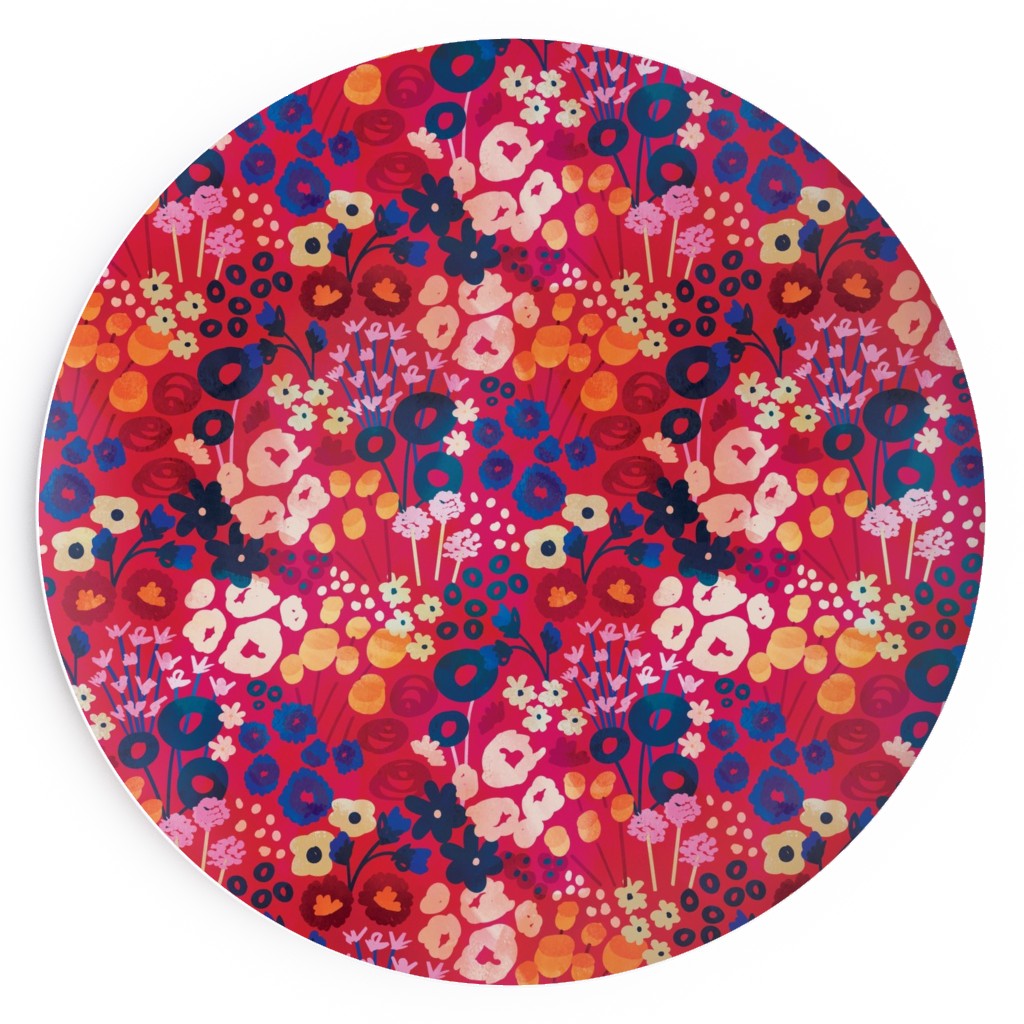Modern Retro Floral - Multi Salad Plate | Shutterfly