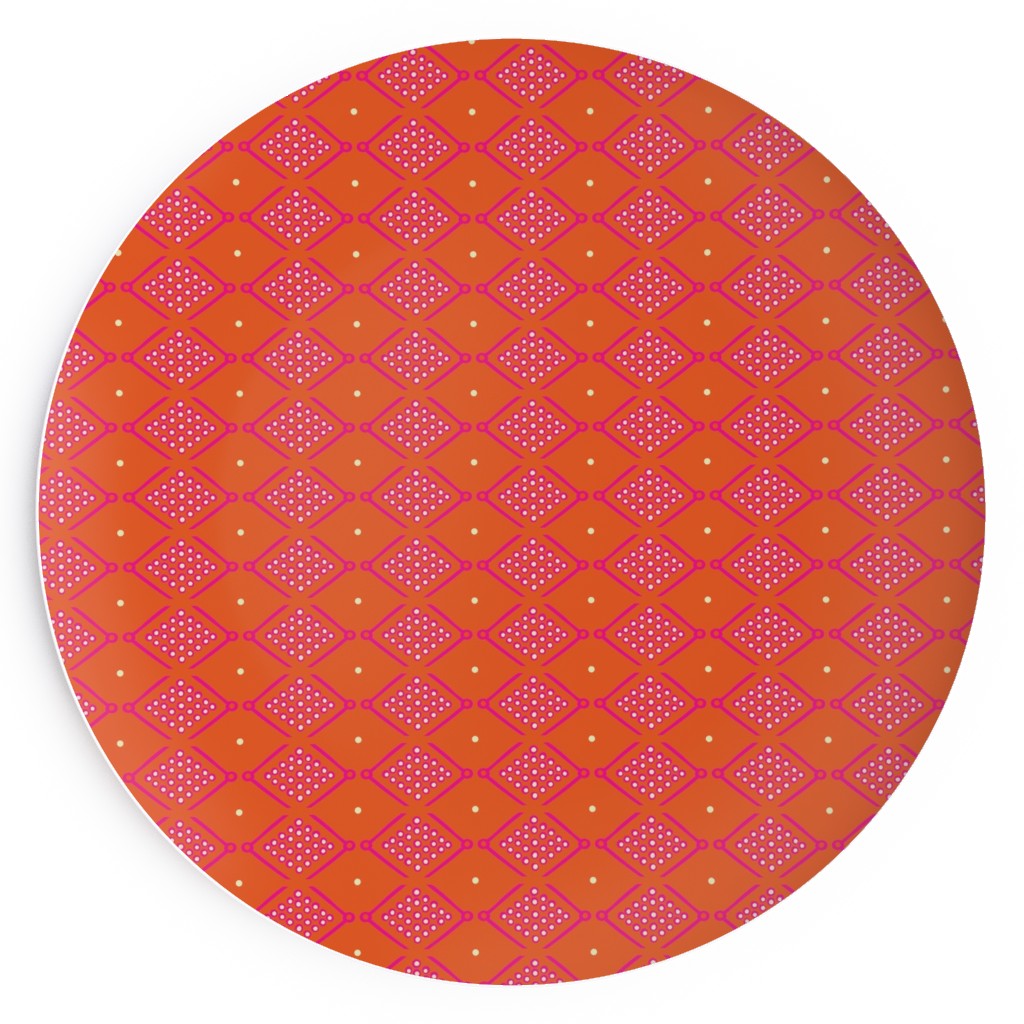 Tribal Geometric - Orange Salad Plate | Shutterfly