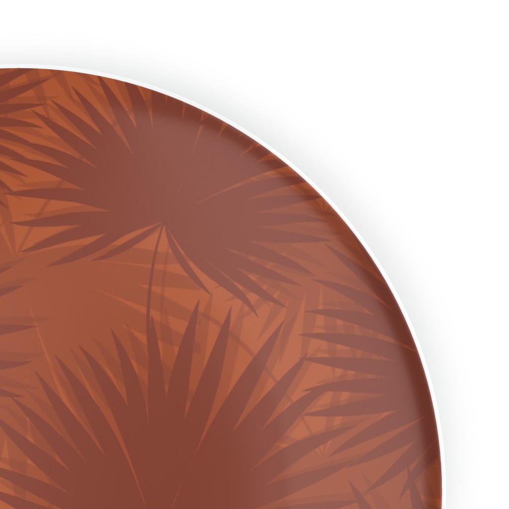 Sabal Palm Toss - Rust Salad Plate | Shutterfly