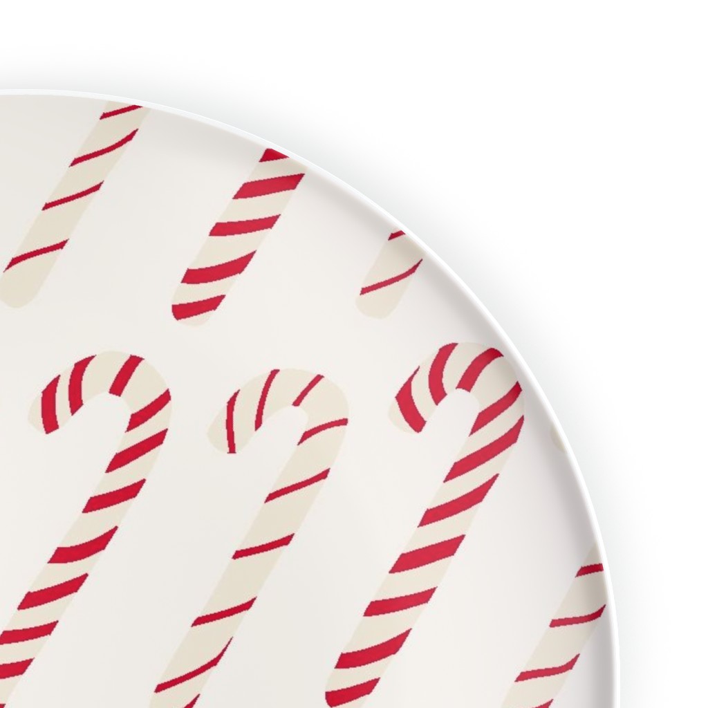 Dancing Candy Canes Salad Plate | Shutterfly