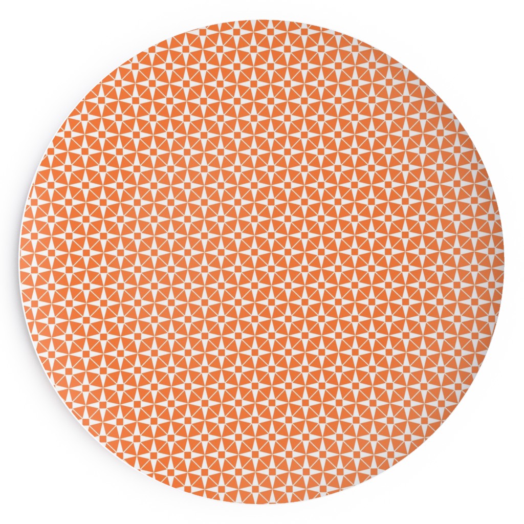 Starburst Geometric - Orange Salad Plate | Shutterfly