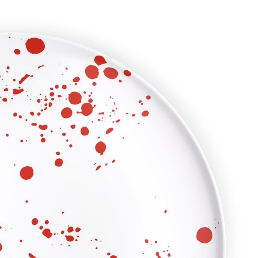 Blood Splatter Salad Plate | Shutterfly
